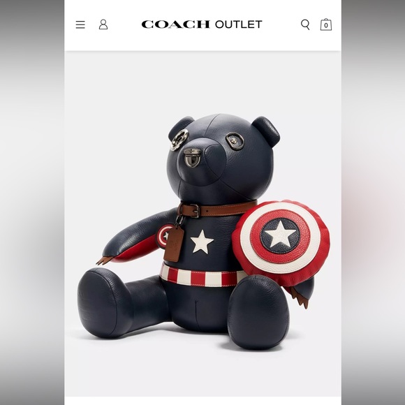 Other | Coach Limited Edition Captain America Teddy | Poshmark